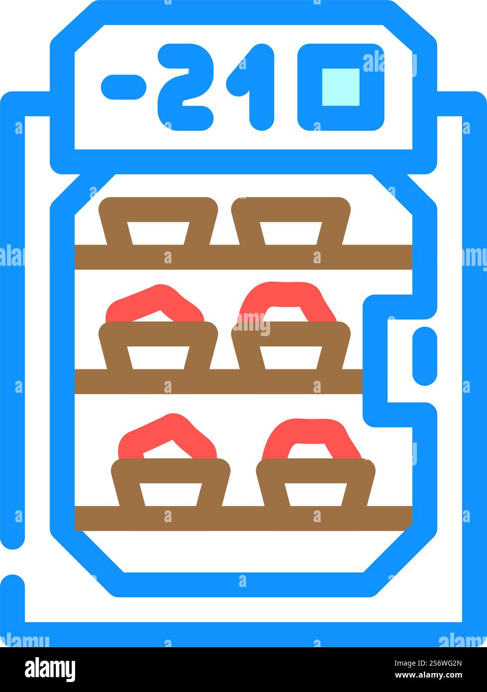 freezer factory equipment color icon vector. freezer factory equipment ...