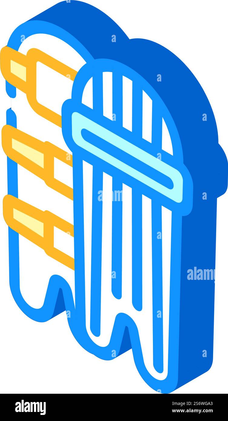 overlays cricket game equipment isometric icon vector. overlays cricket ...