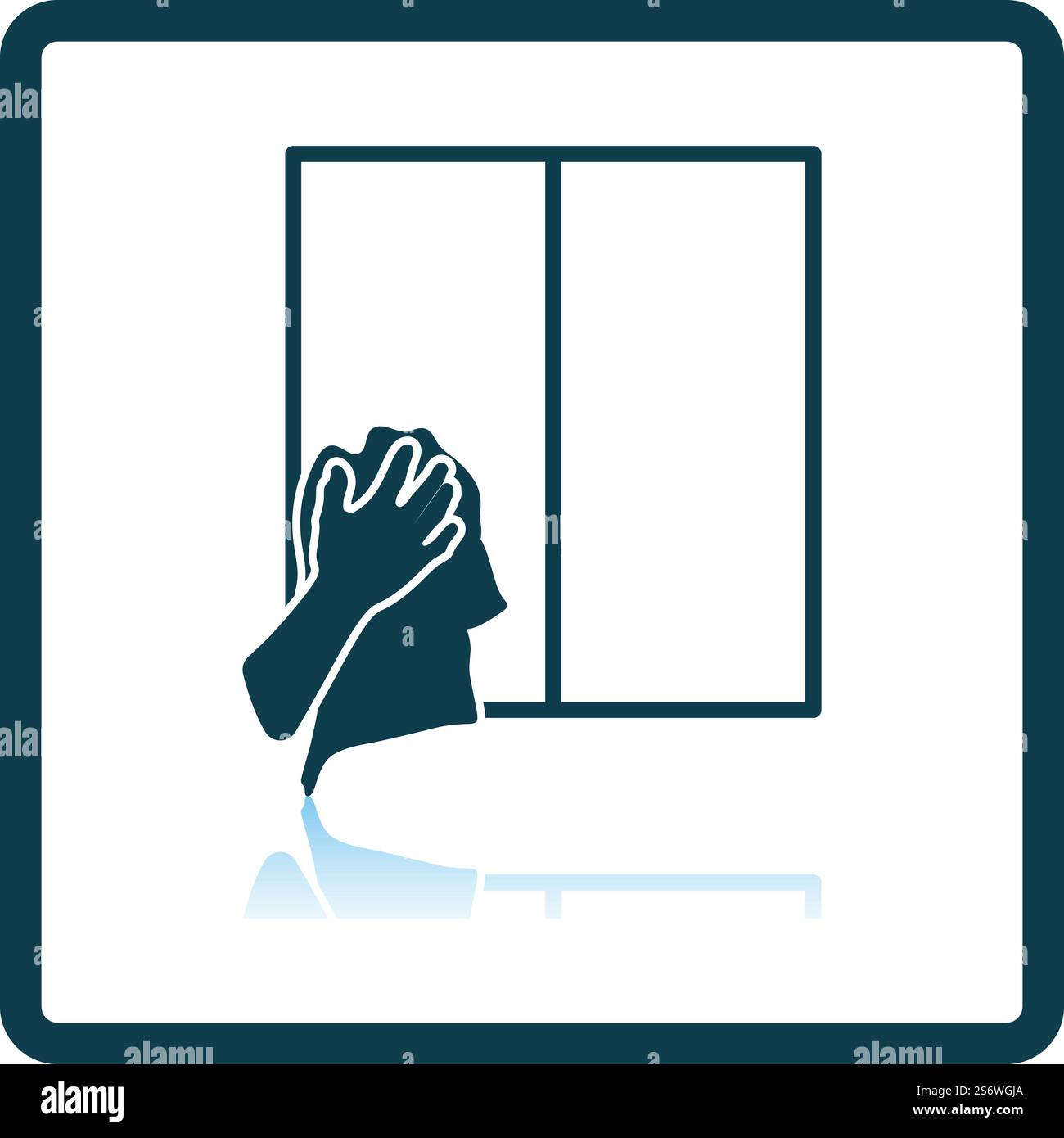 Labor Day Icon. Square Shadow Reflection Design. Vector Illustration ...