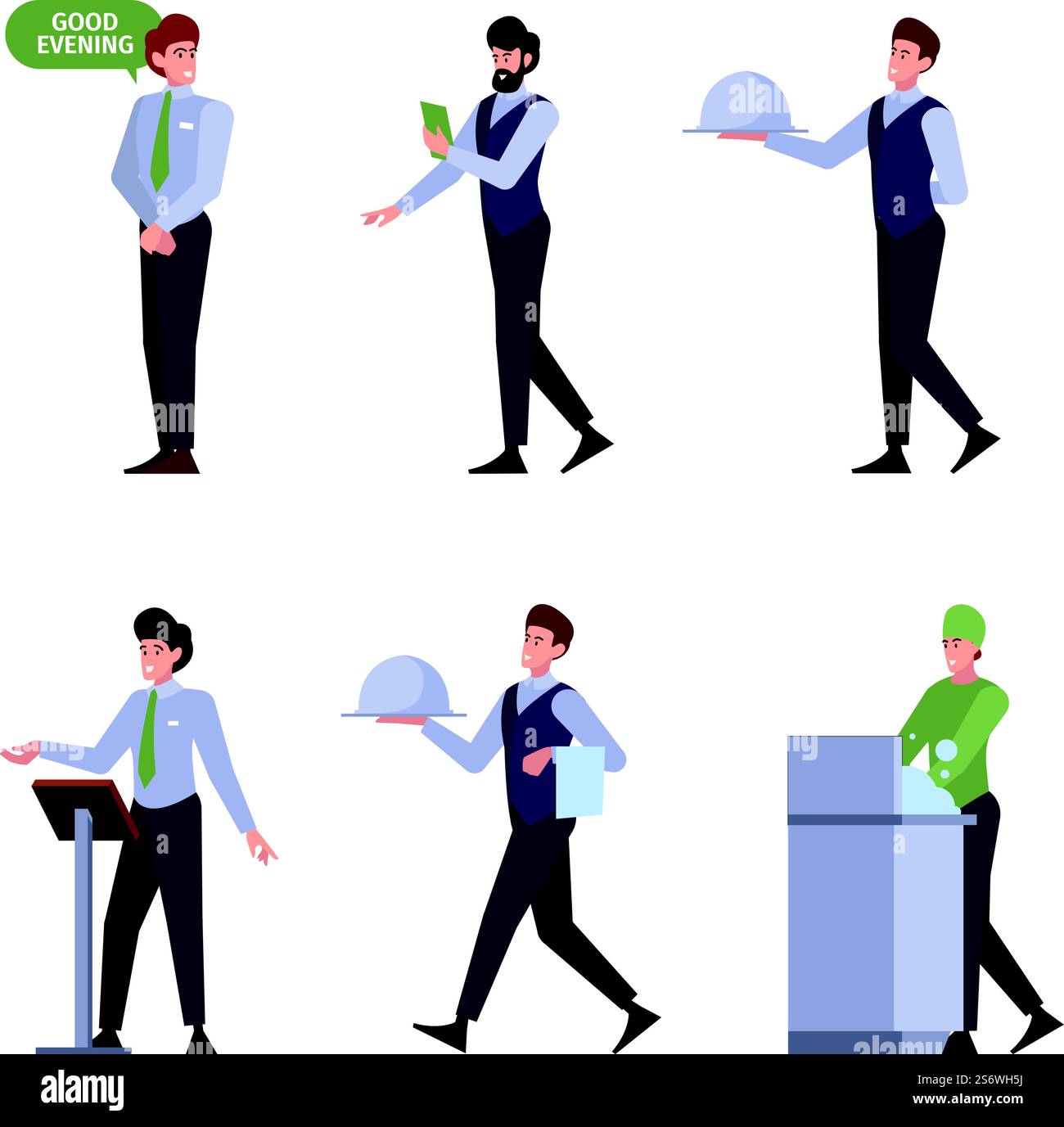 Restaurant team. Gastronomy cooking staff for preparing food cook ...