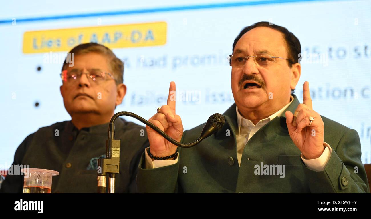 New Delhi, India. 17th Jan, 2025. NEW DELHI, INDIA - JANUARY 17: BJP ...