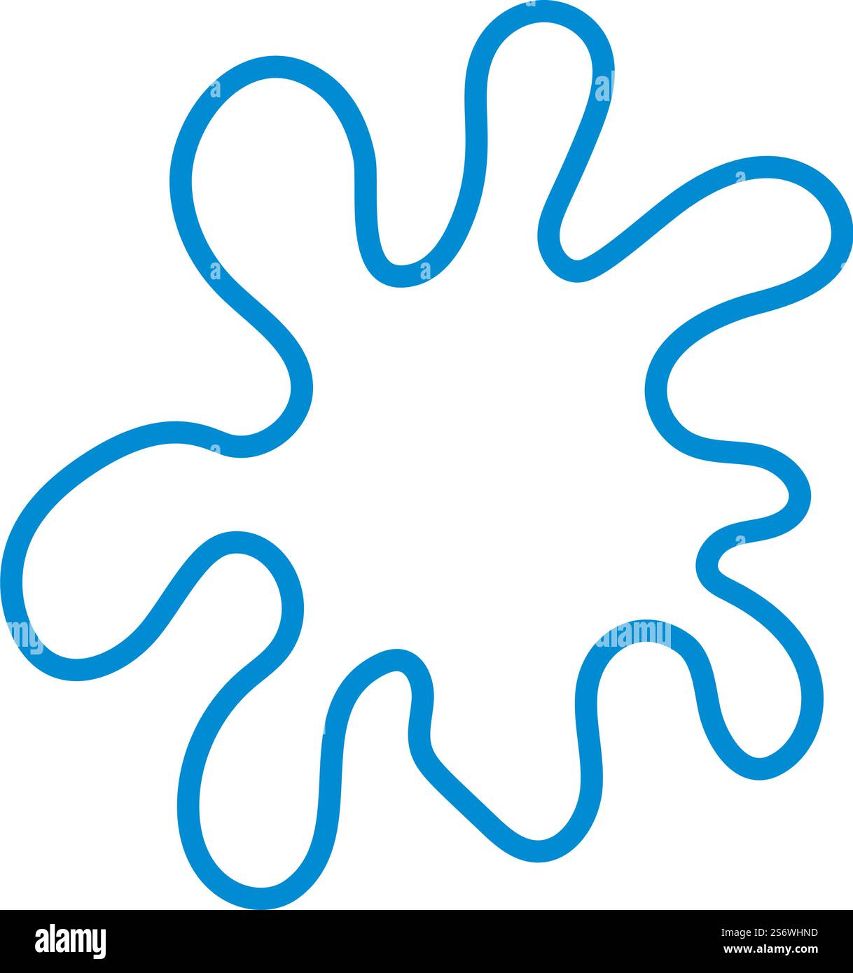Paint Blot Icon. Editable Bold Outline With Color Fill Design. Vector ...