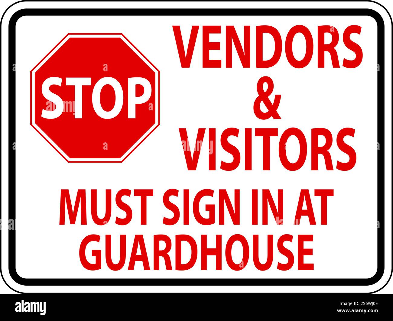 Caution to visitors Stock Vector Images - Alamy