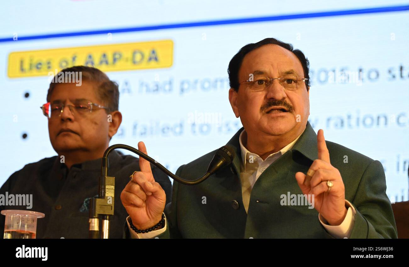 New Delhi, India. 17th Jan, 2025. NEW DELHI, INDIA - JANUARY 17: BJP ...