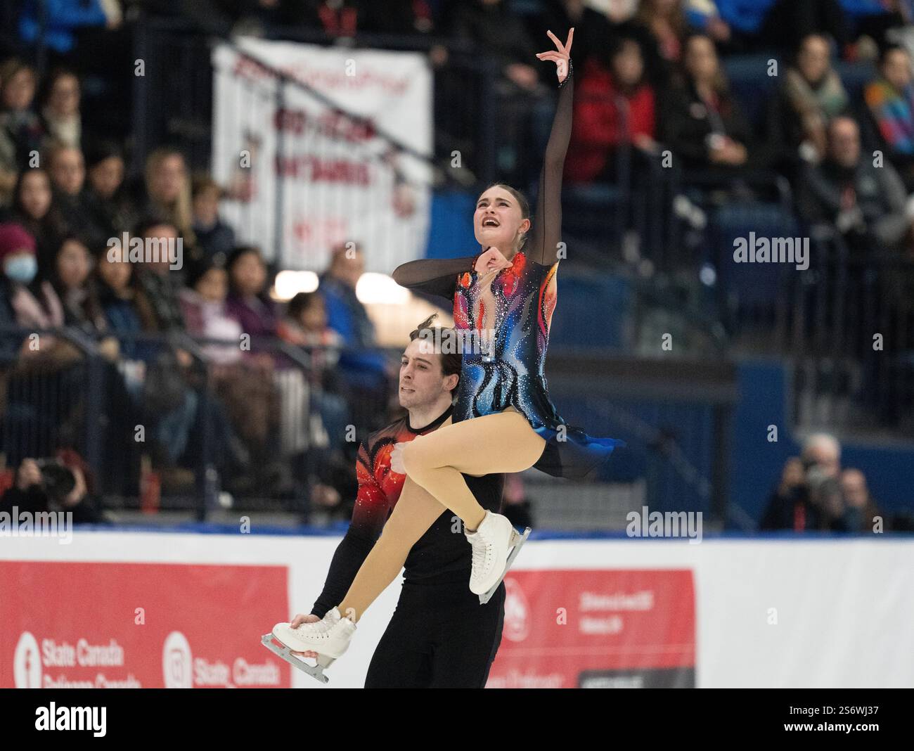 Laval, Canada. 17th Jan, 2025. Kelly Ann Laurin and Loucas Ethier ...
