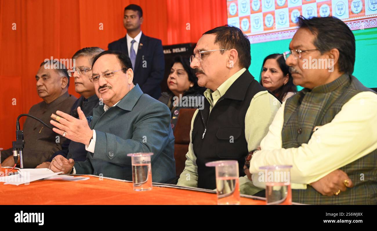New Delhi, India. 17th Jan, 2025. NEW DELHI, INDIA - JANUARY 17: BJP ...