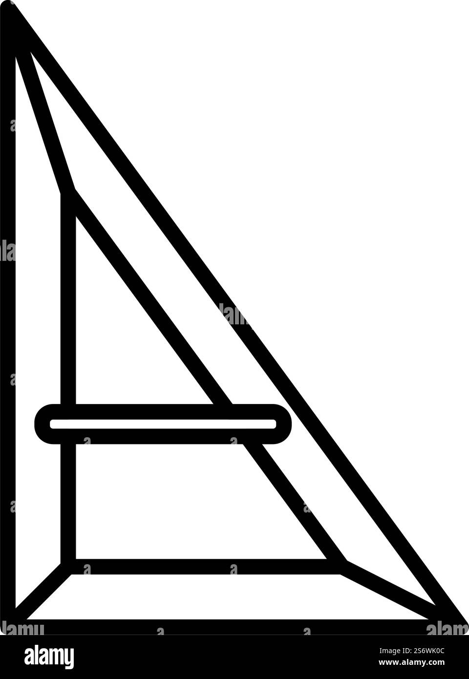 Triangle Icon. Bold outline design with editable stroke width. Vector ...