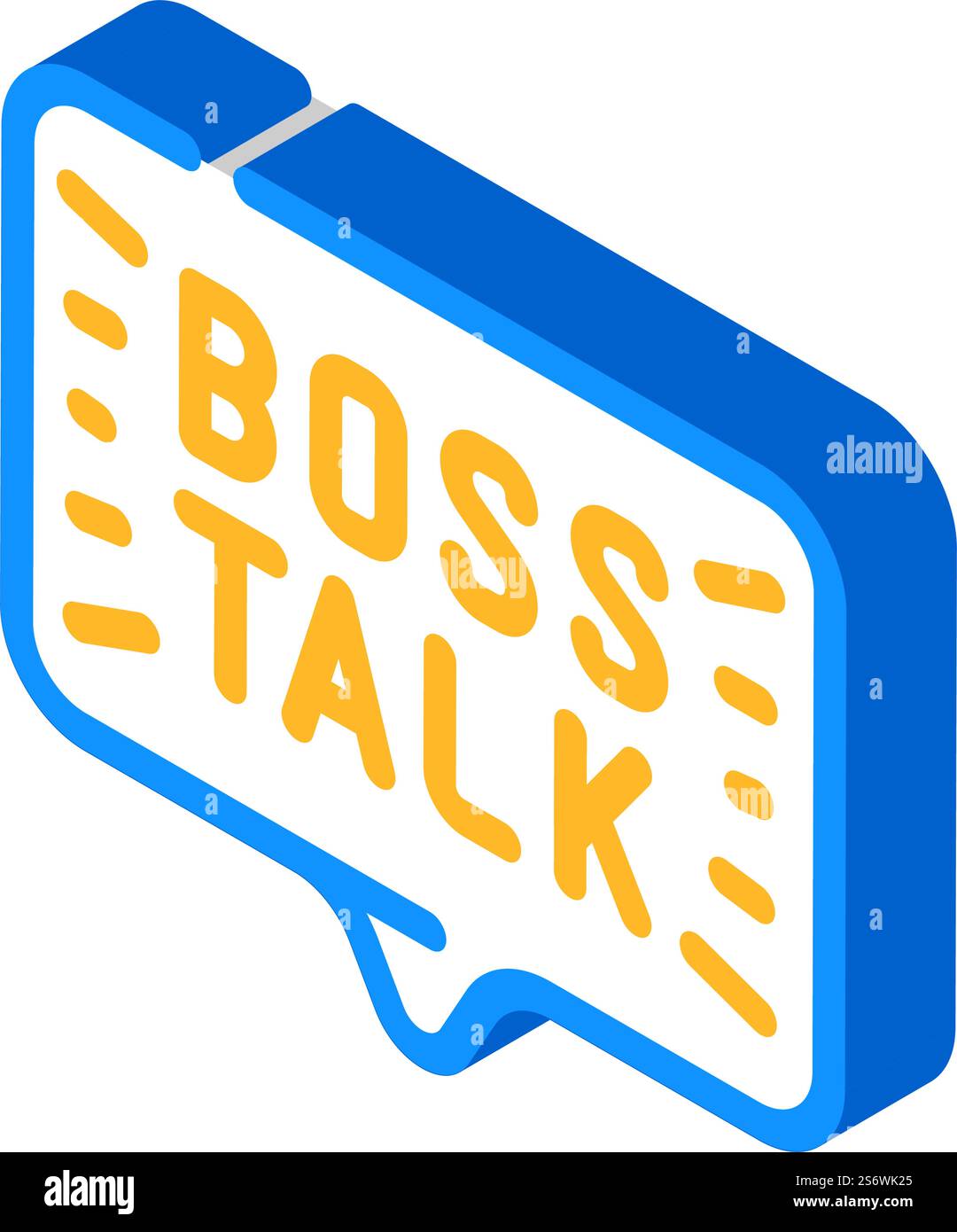 boss talk isometric icon vector. boss talk sign. isolated symbol ...