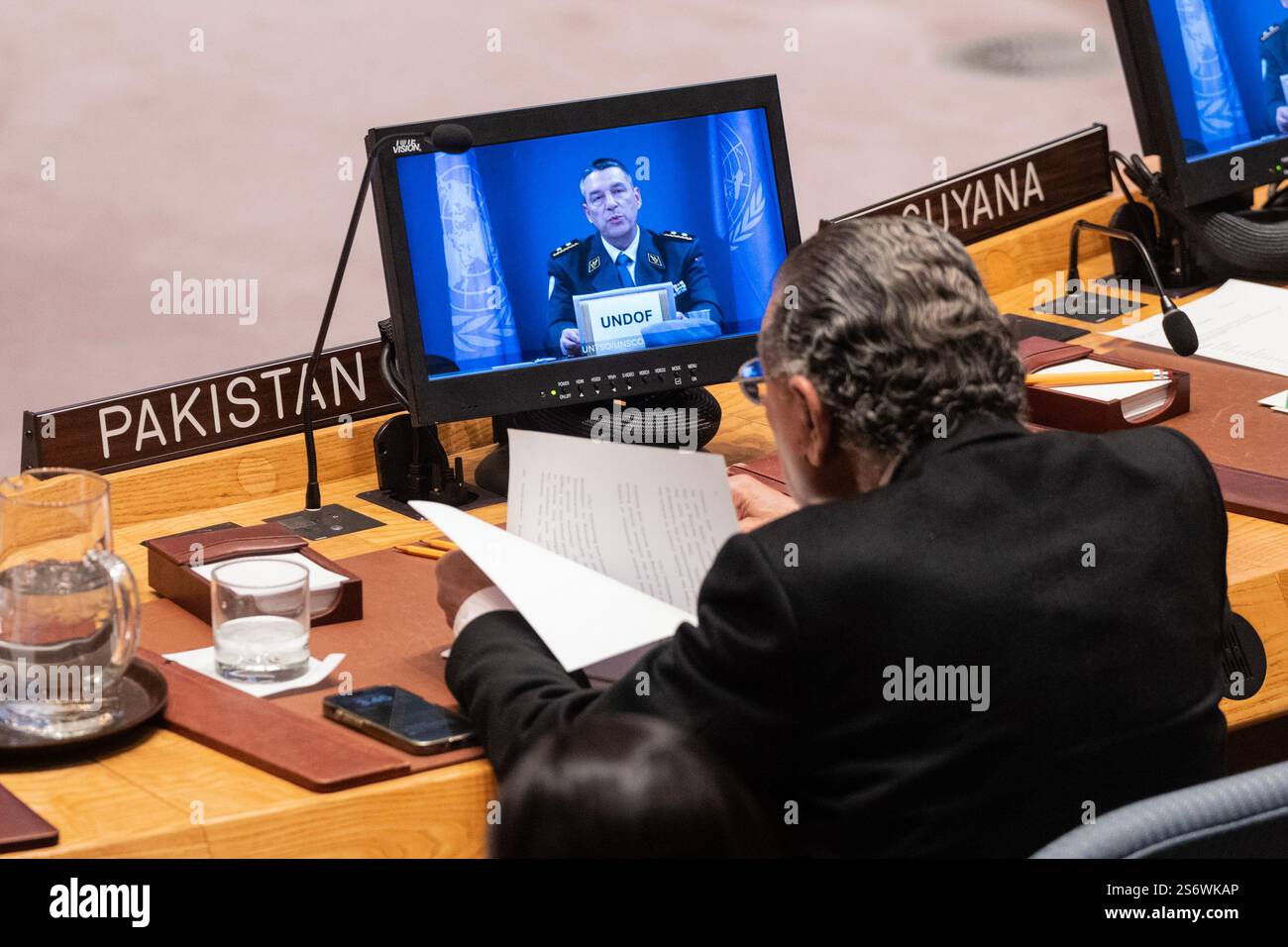 New York, USA. 17th Jan, 2025. Major General Patrick Gauchat, Head of ...