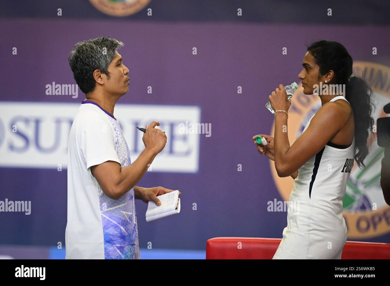 NEW DELHI, INDIA - JANUARY 16: Irwansyah, Coach of Indian Badminton Player PV Sindhu seen during ...
