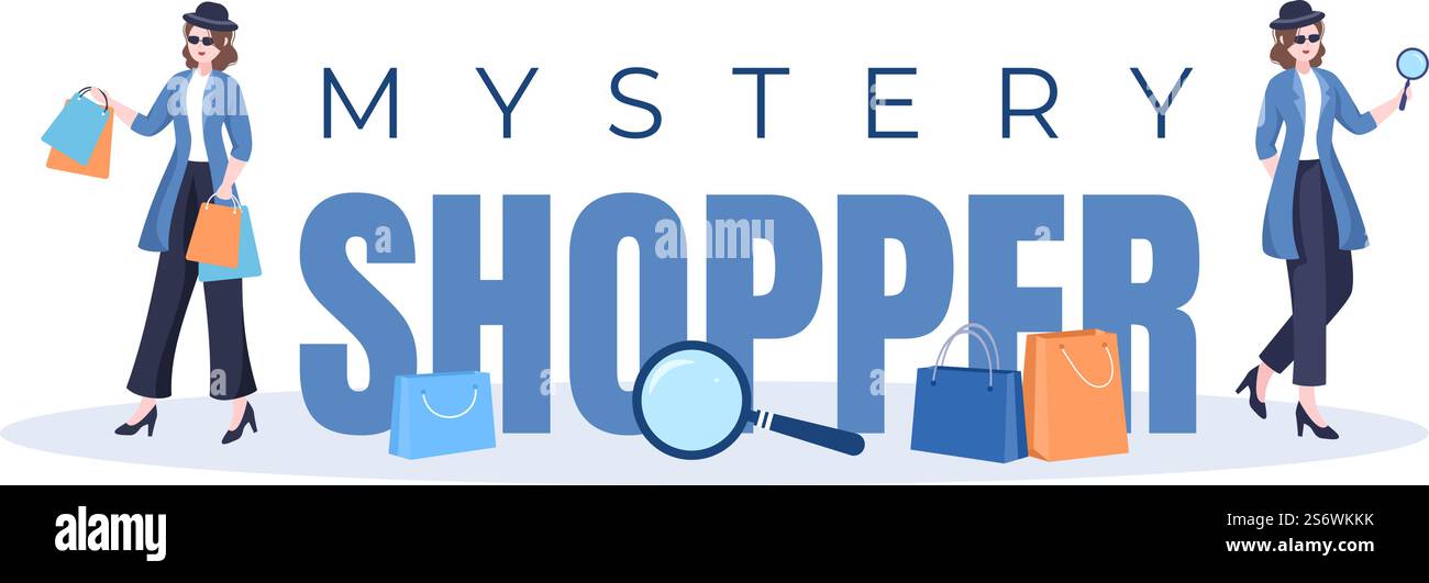 Mystery Shopper with Bags in Sunglasses, Magnifier, Spy Coats and Hats ...