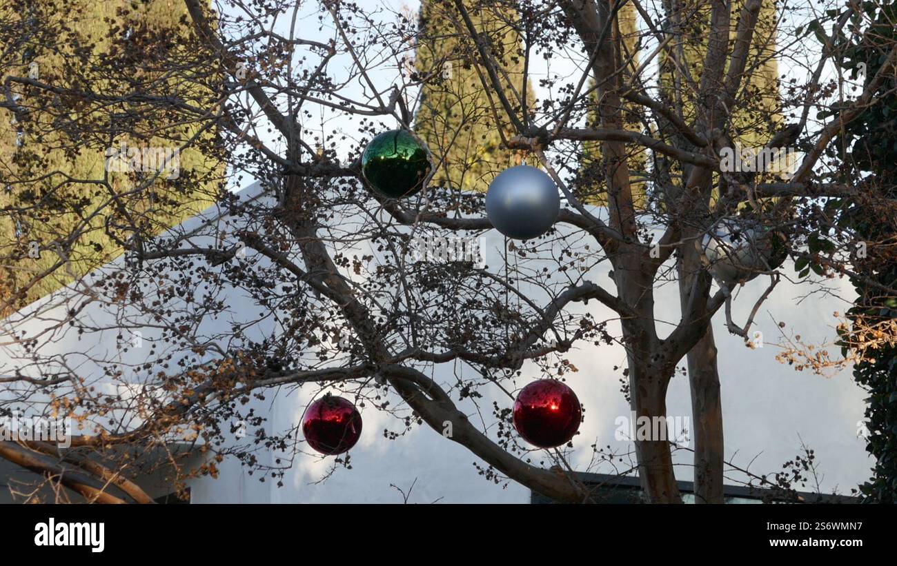 Los Angeles, California, USA 16th January 2025 Christmas Decorations ...