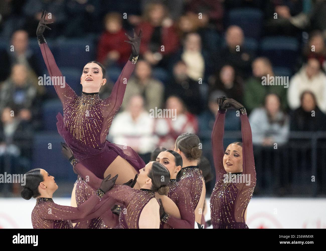 Laval, Canada. 17th Jan, 2025. Les Supremes perform in the synchro ...