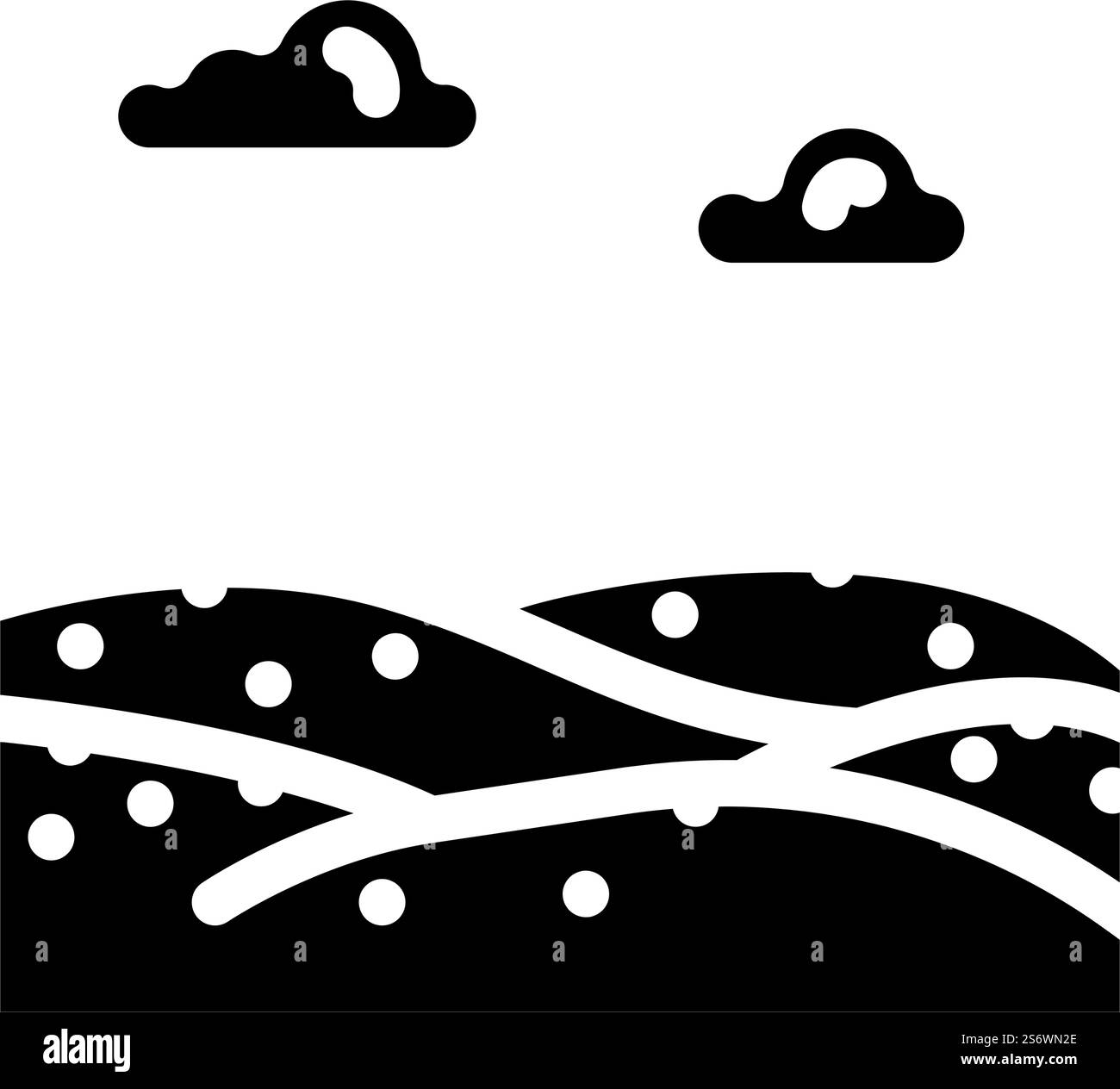 sahara desert glyph icon vector. sahara desert sign. isolated contour ...