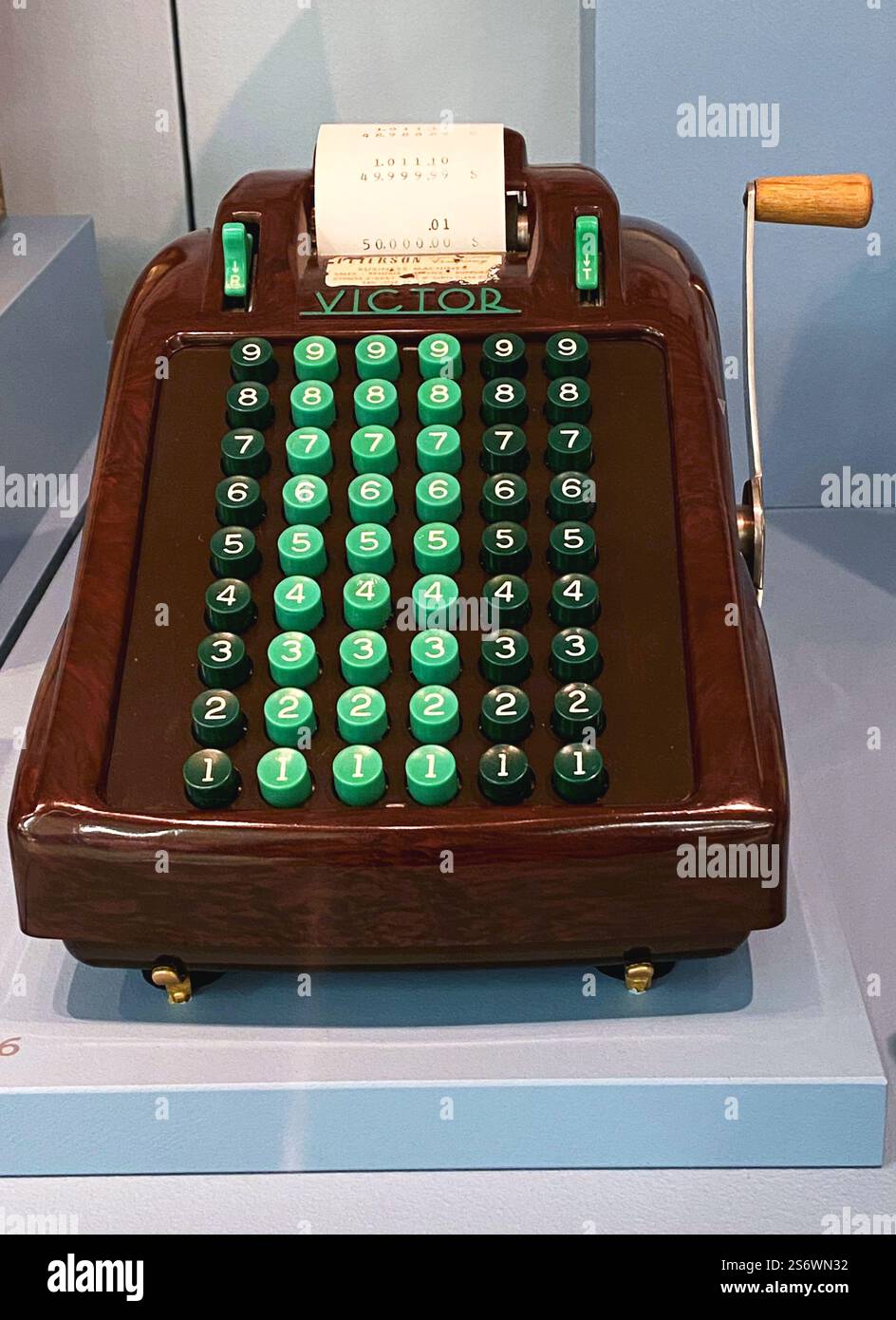 An antique Victor adding machine Stock Photo - Alamy