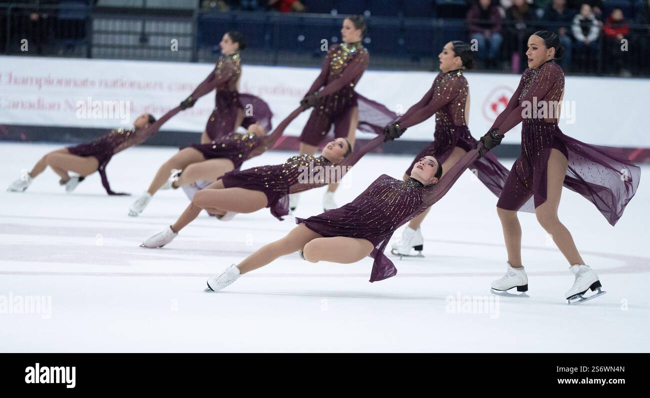 Laval, Canada. 17th Jan, 2025. Les Supremes perform in the synchro ...