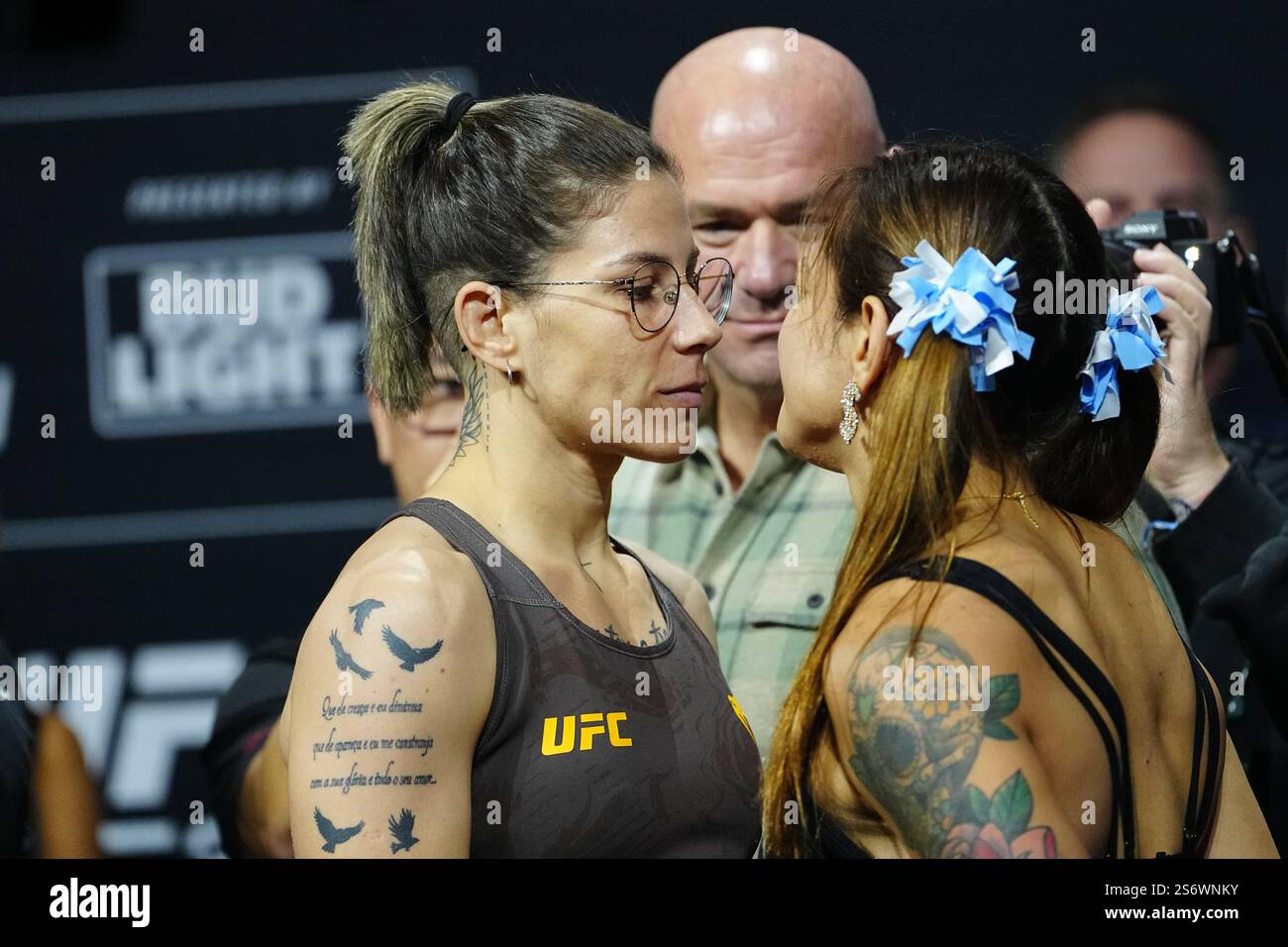 Karol rosa and ailin perez face off hi-res stock photography and images ...