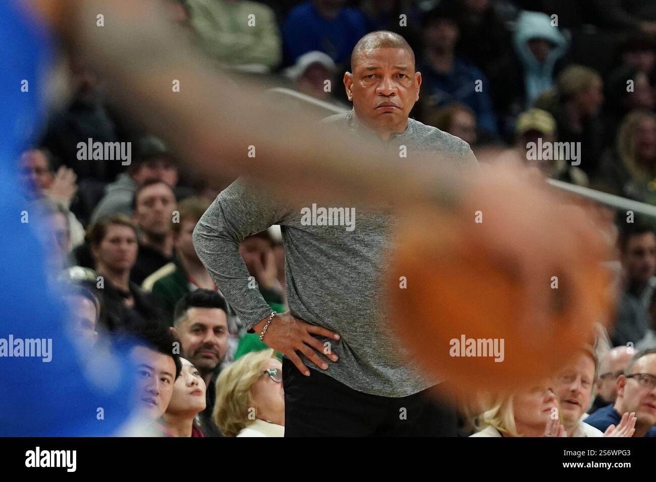 Milwaukee Bucks head coach Doc Rivers watches from the sideline during ...