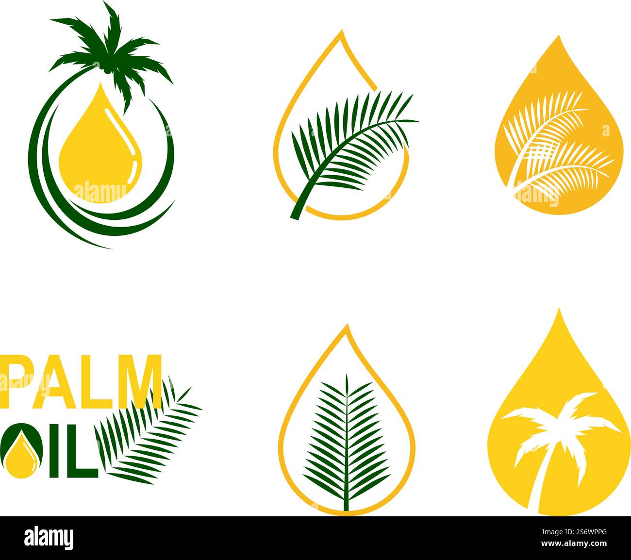 Palm oil logo vector flat design Stock Vector Image & Art - Alamy