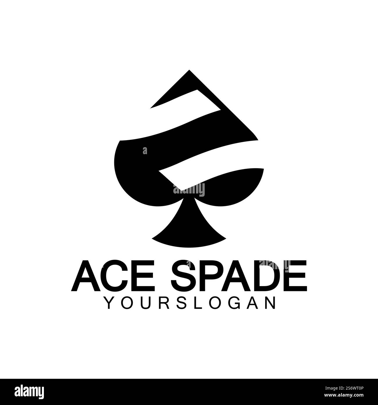 Ace of Spades icon logo design. Flat related icon for web and mobile ...