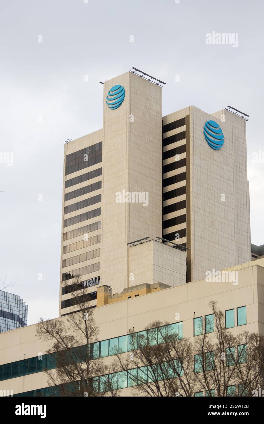 Dallas, Texas - December 23, 2024: ATT Discovery District and world ...