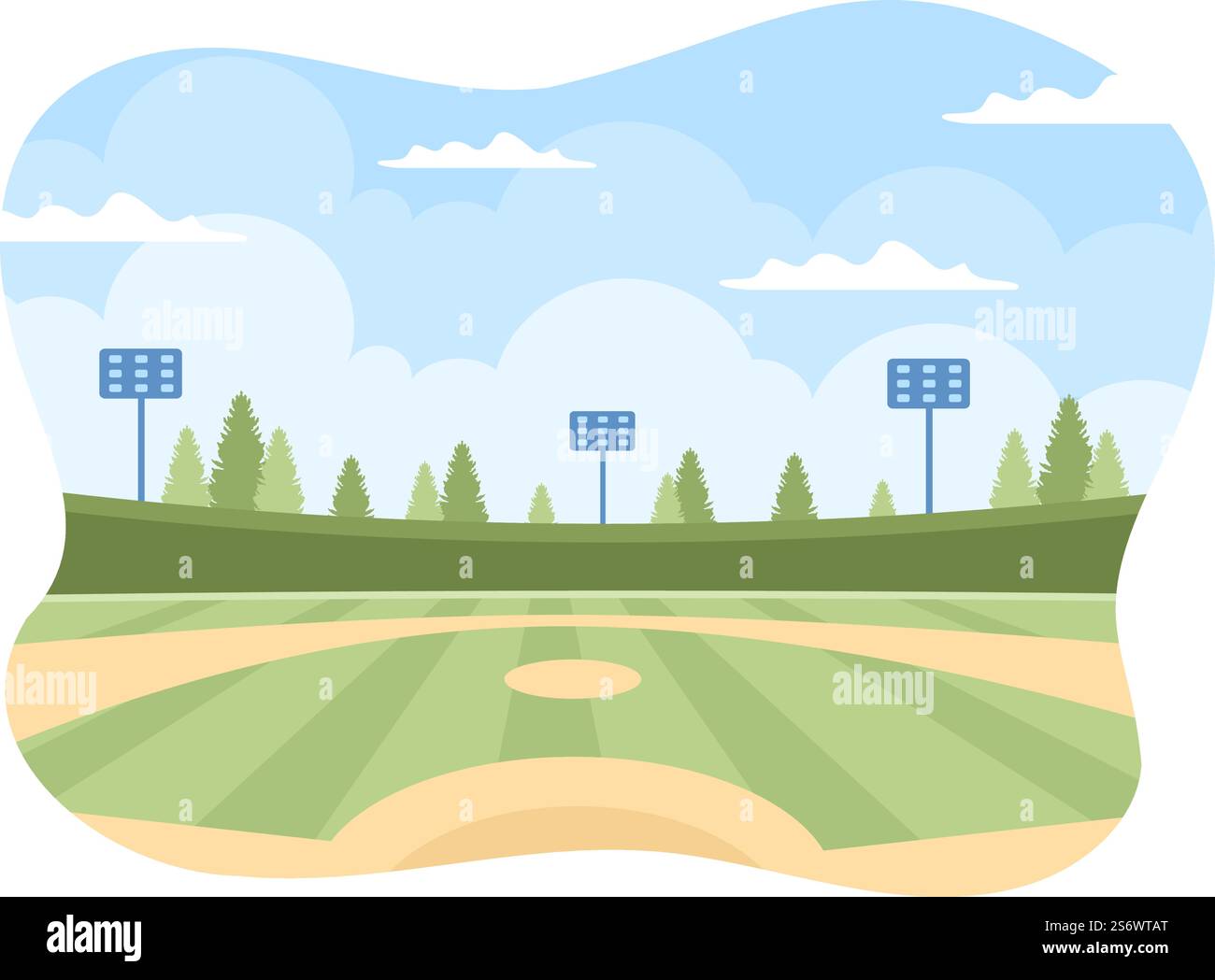 Baseball Player Sports Throwing, Catching or Hitting a Ball with Bats ...