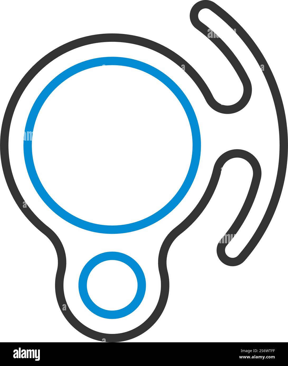 Alpinist Descender Icon. Editable Bold Outline With Color Fill Design ...