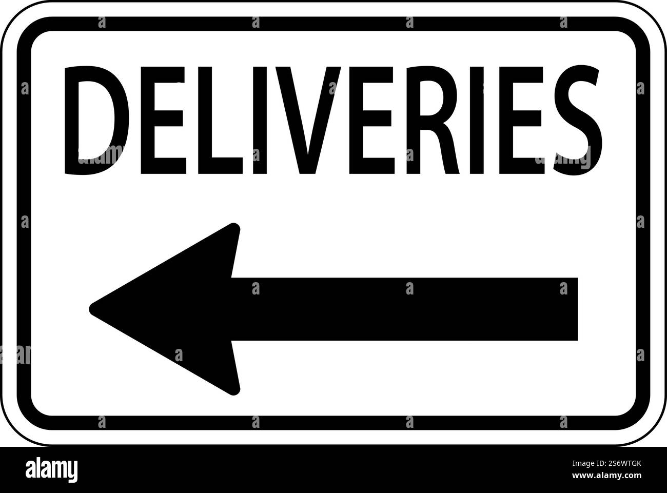 Symbol Deliveries Left Arrow Sign On White Background Stock Vector ...