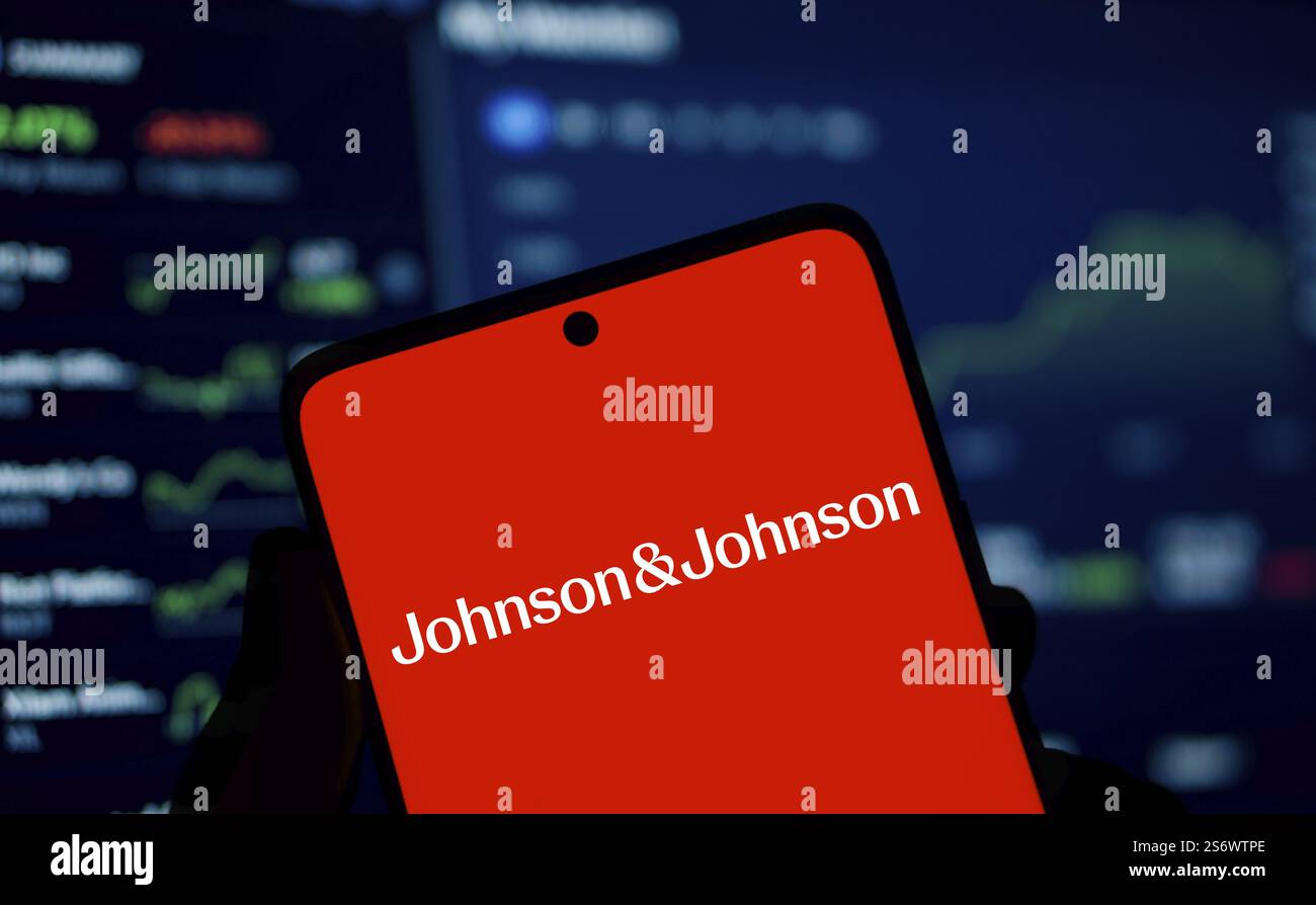 Johnson & Johnson logo is displayed on smartphone Stock Photo - Alamy