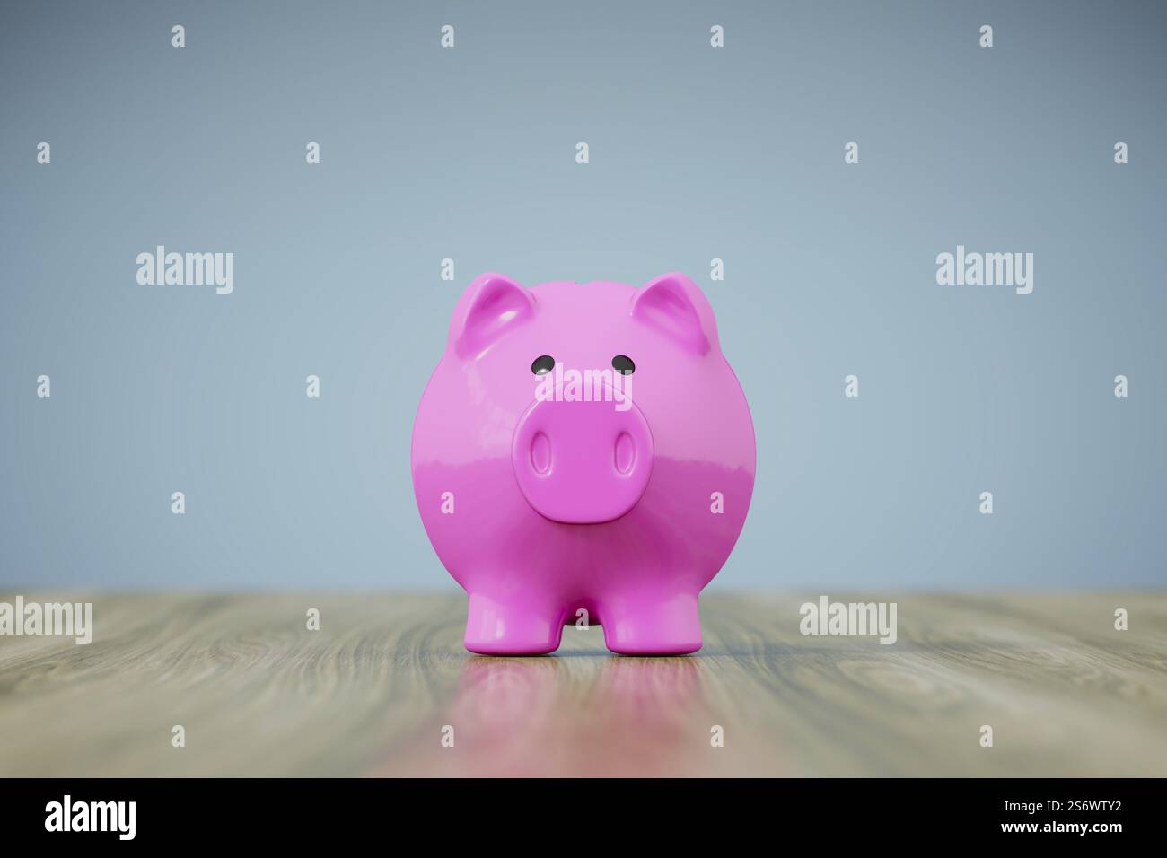3d rendering of a typical pink piggy bank with text space Stock Photo ...