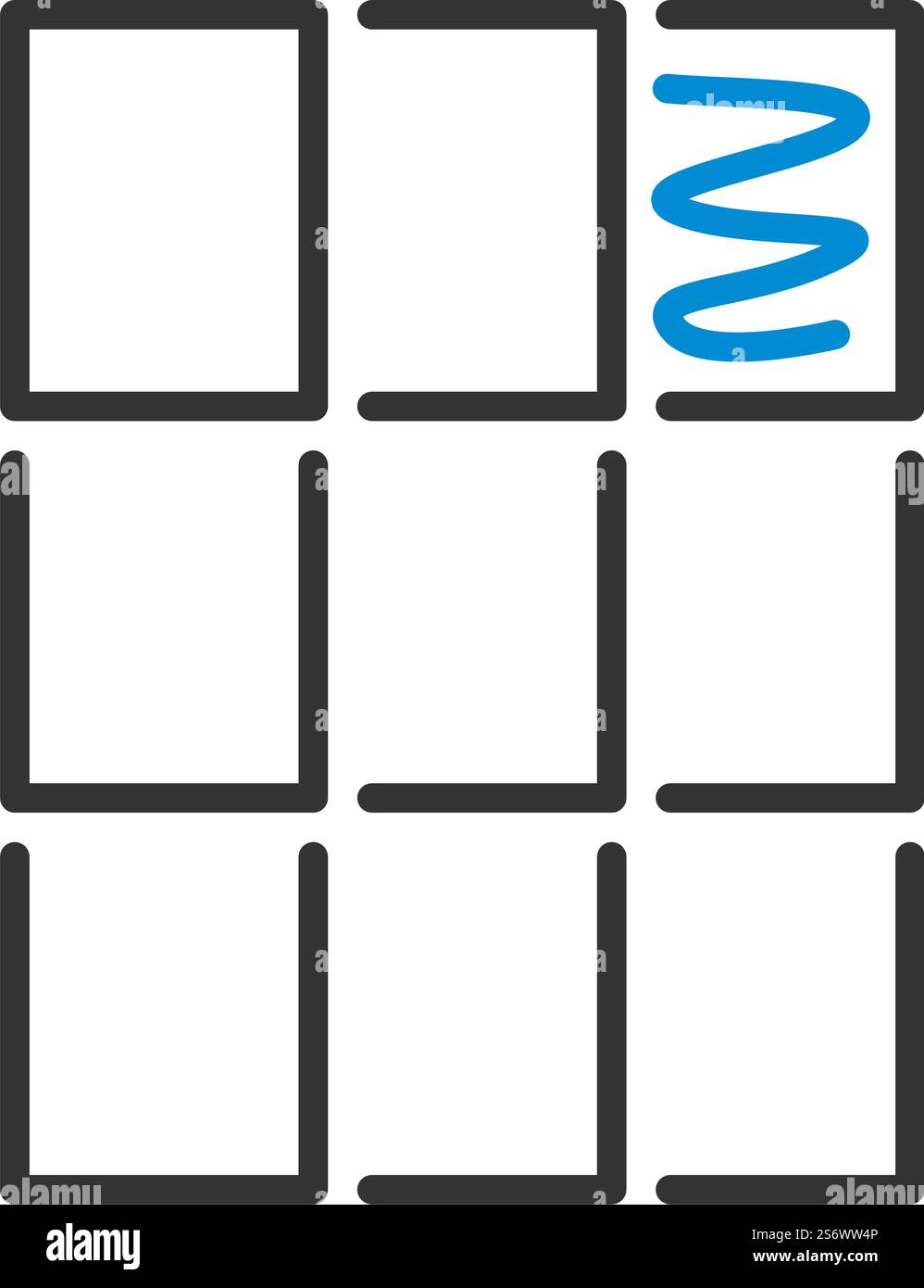 Wall Tiles Icon. Bold outline design with editable stroke width. Vector Illustration Stock ...