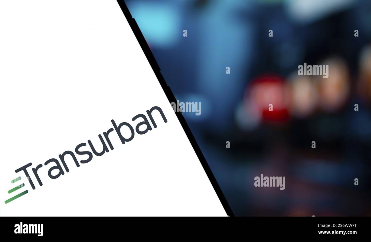 Dhaka, Bangladesh- 16 jan 2025, Transurban logo is displayed on ...