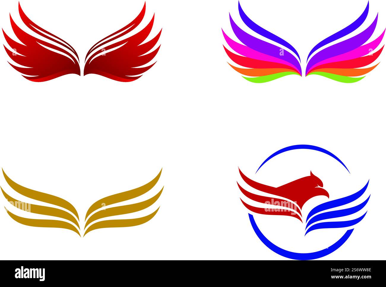 Wing illustration logo vector design Stock Vector Image & Art - Alamy