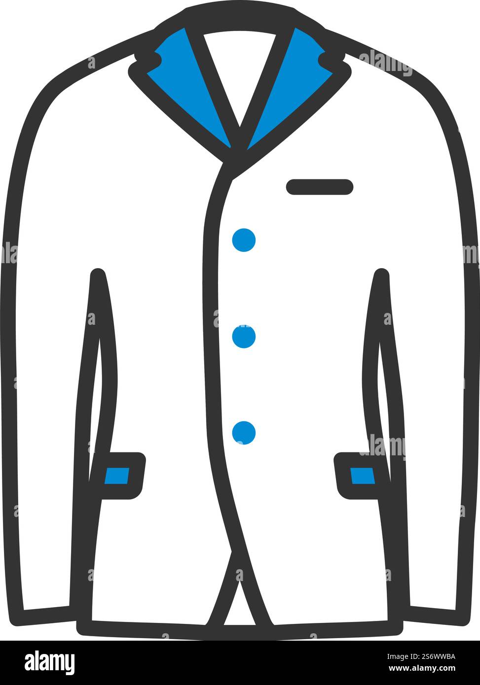 Business Suit Icon. Editable Bold Outline With Color Fill Design ...