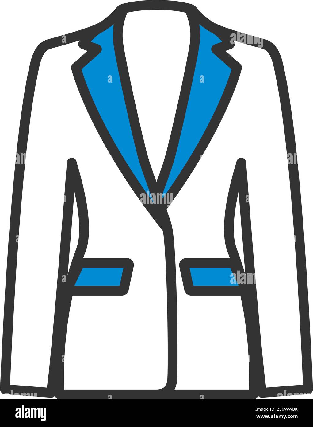 Business Woman Suit Icon. Editable Bold Outline With Color Fill Design ...