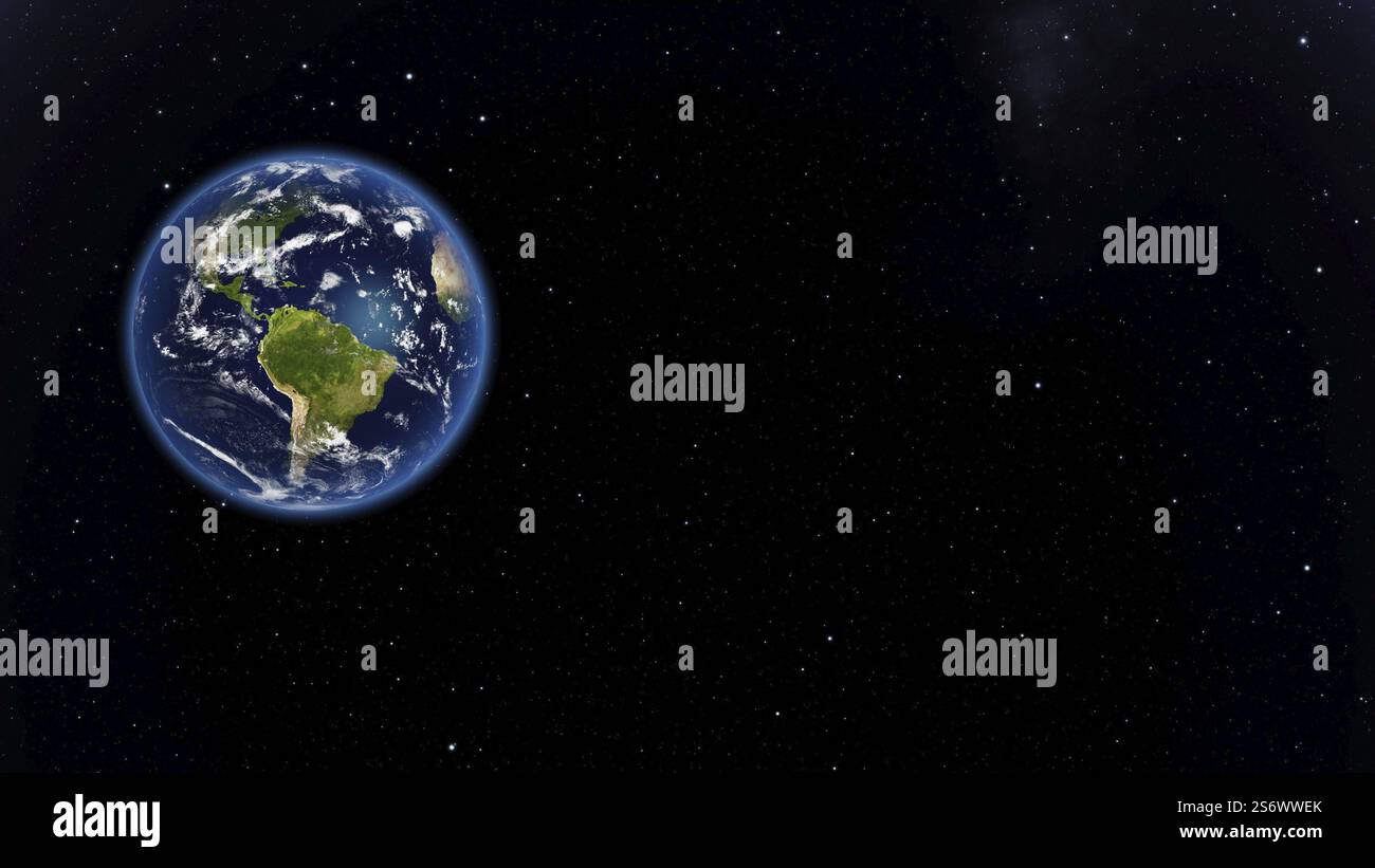 The planet Earth done with NASA textures 3d illustration Stock Photo ...