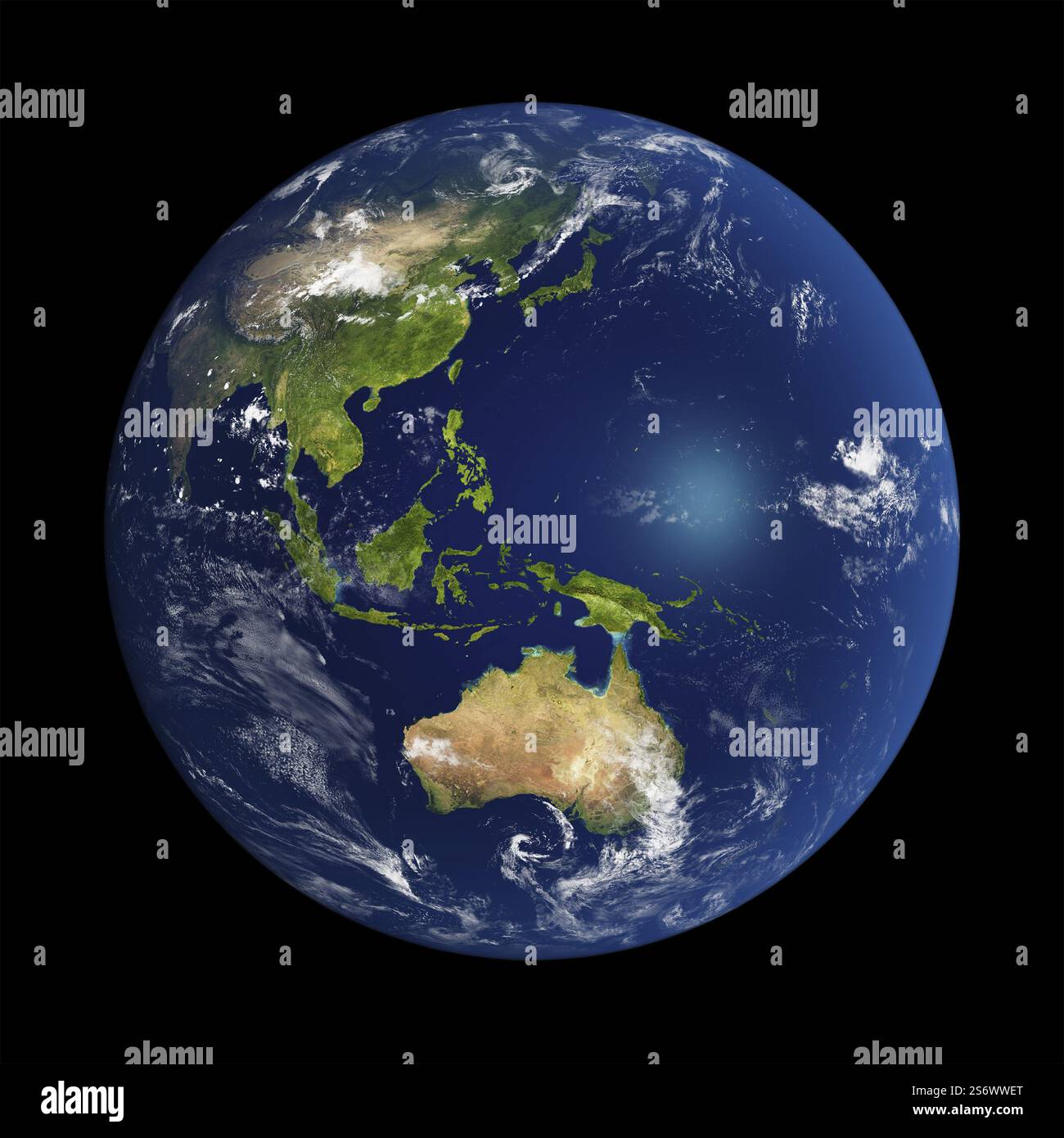 The planet Earth done with NASA textures 3d illustration Stock Photo ...