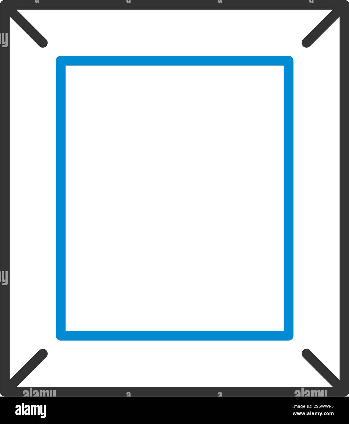 Picture Frame Icon. Editable Bold Outline With Color Fill Design ...
