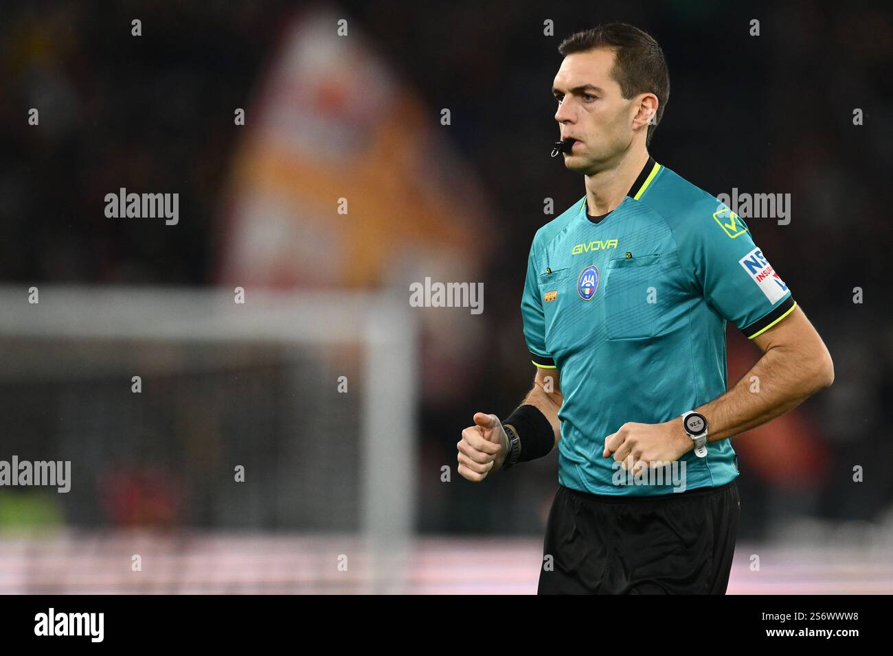 Referee Luca Zufferli during the 21st day of the Serie A Championship ...