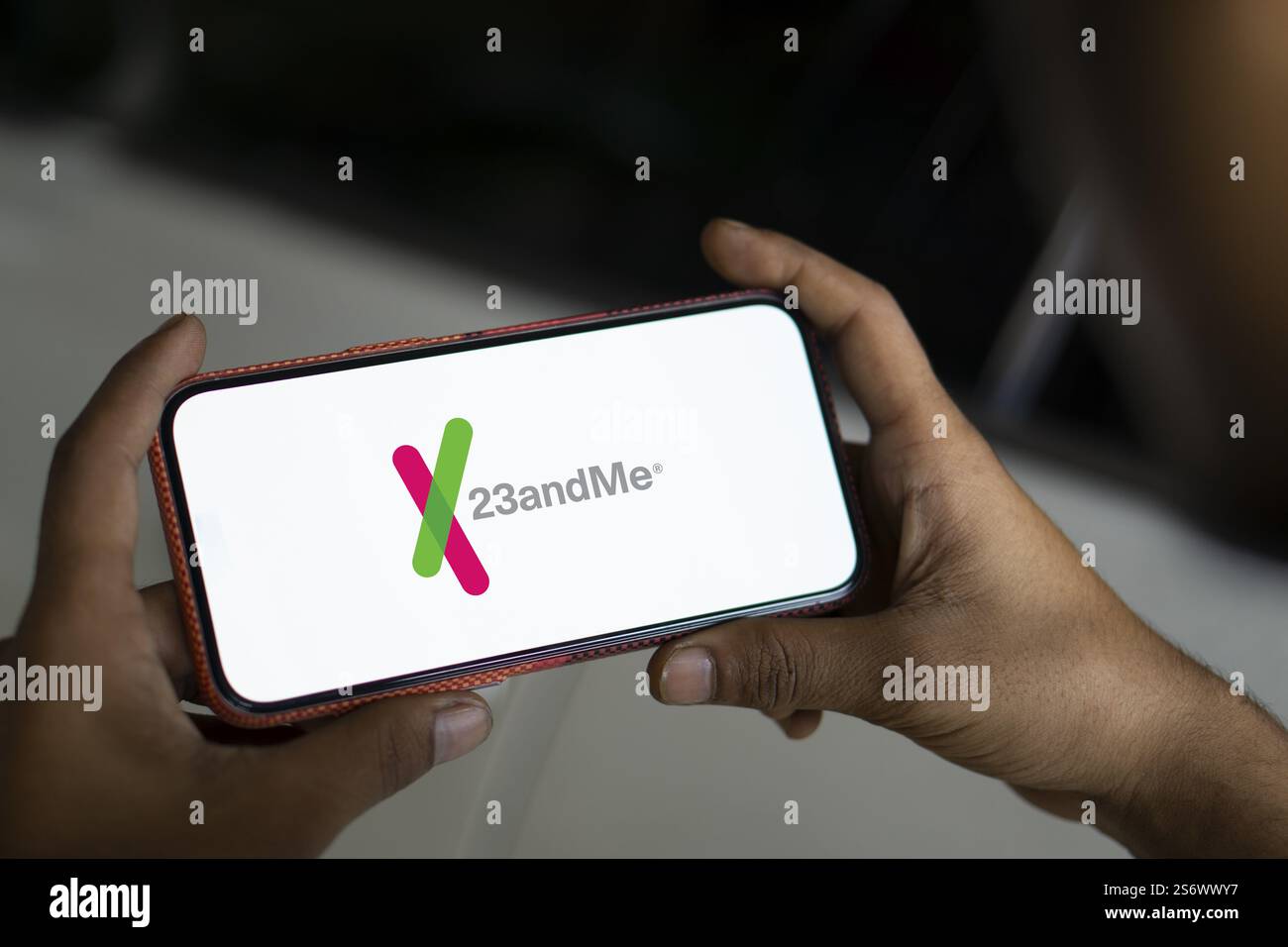 23andMe Holding Co logo is displayed on smartphone Stock Photo - Alamy