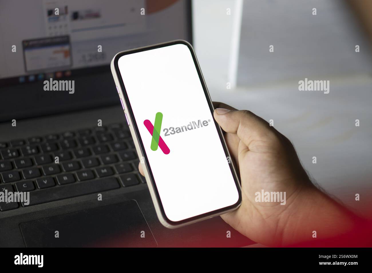 23andMe Holding Co logo is displayed on smartphone Stock Photo - Alamy