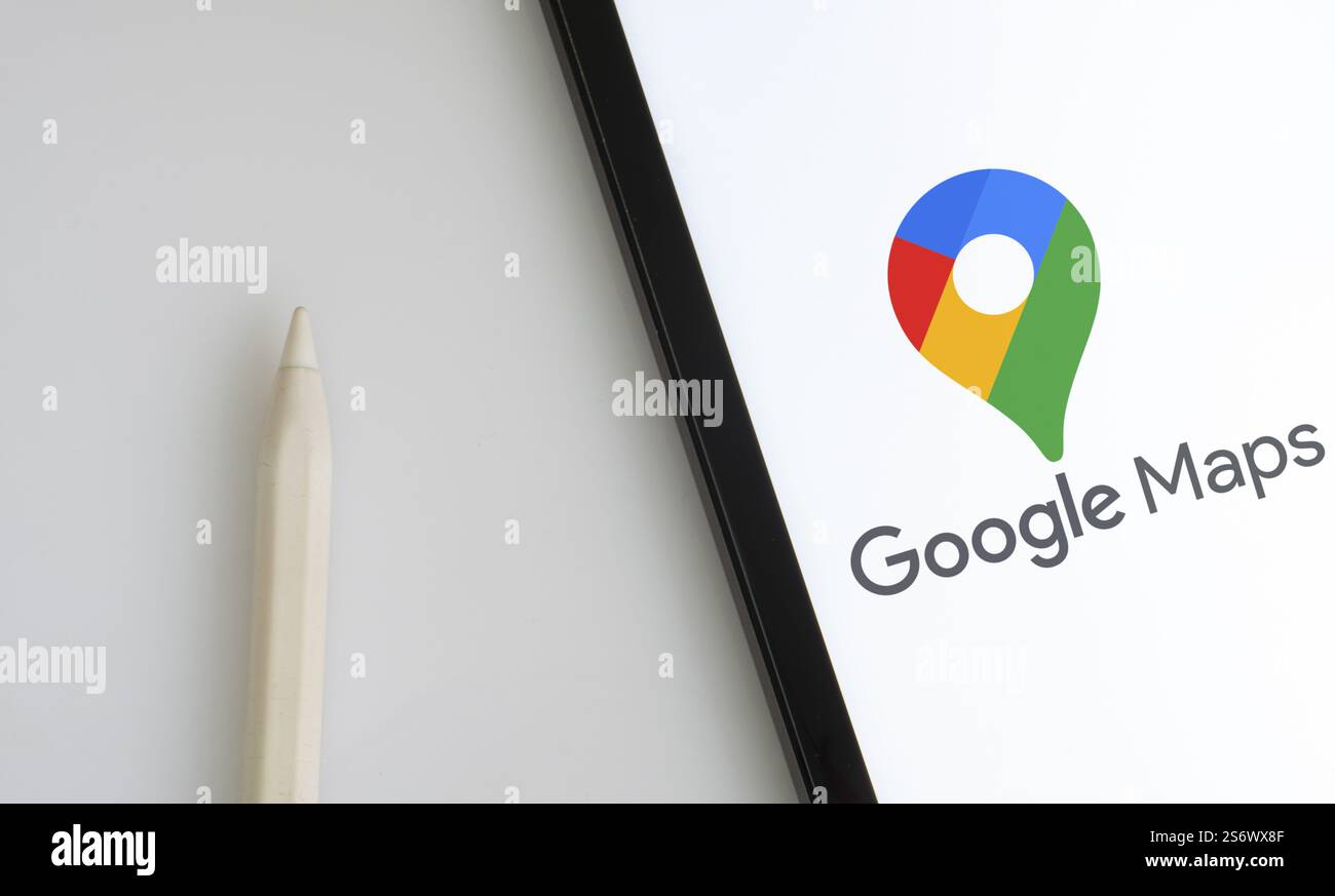 Map logos hi-res stock photography and images - Alamy