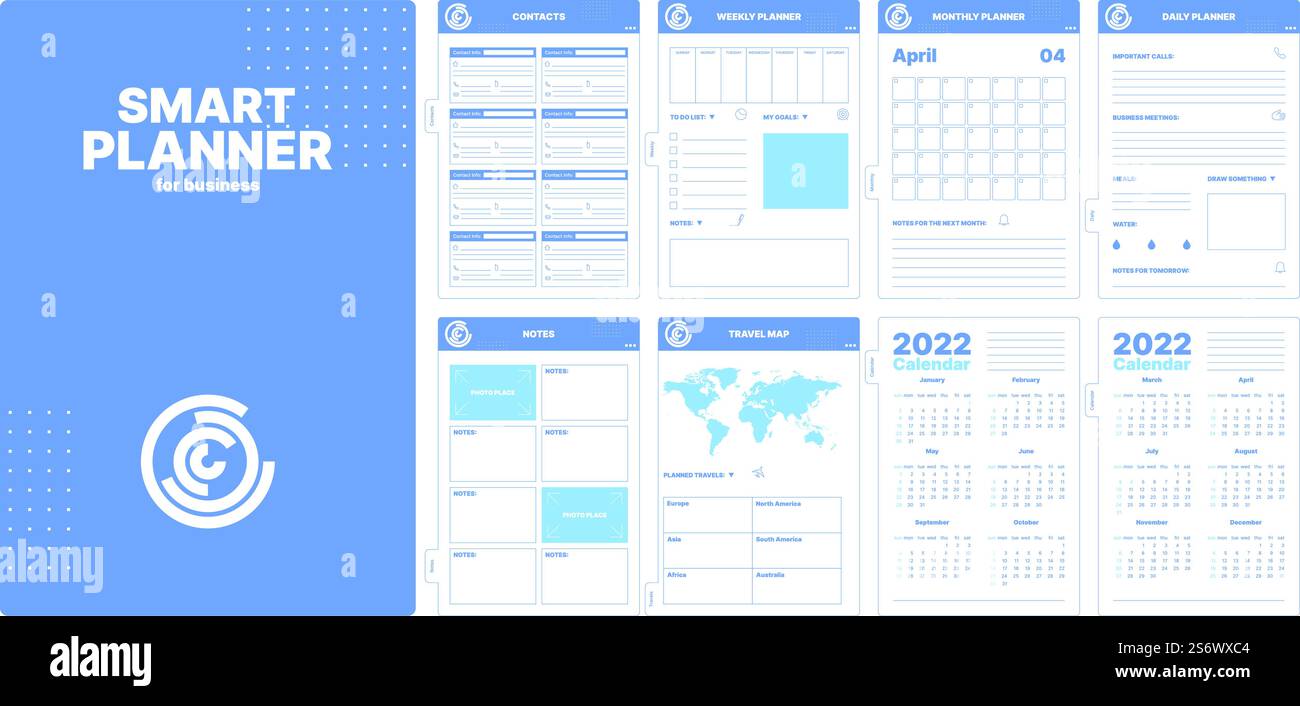 Planner pages. Month date weekly goals organizer templates school ...