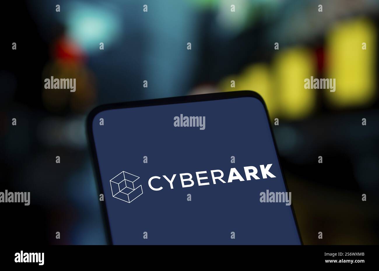 Cyberark logo is displayed on smartphone. CyberArk Software Ltd. is an ...
