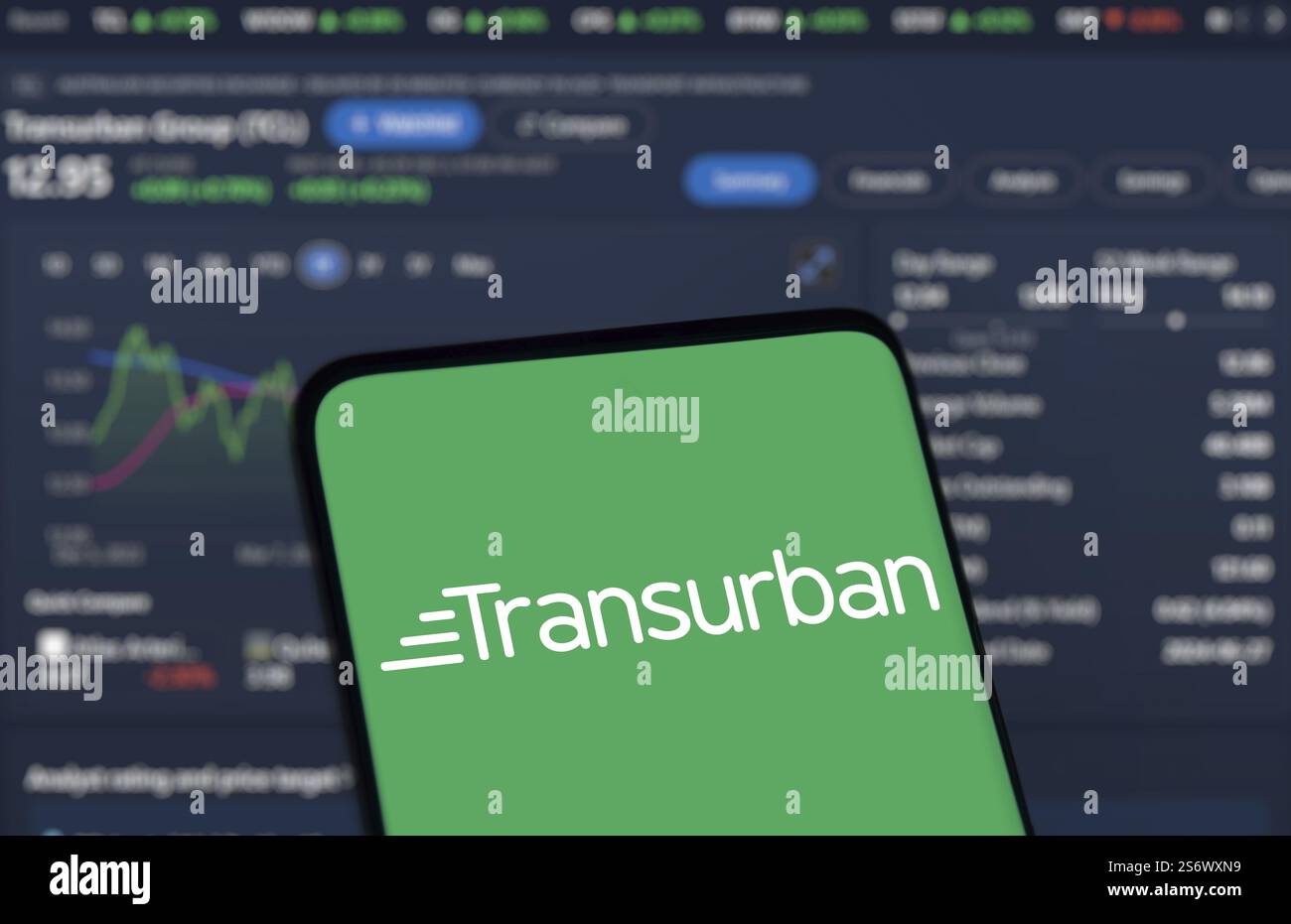 Dhaka, Bangladesh- 16 jan 2025, Transurban logo is displayed on ...