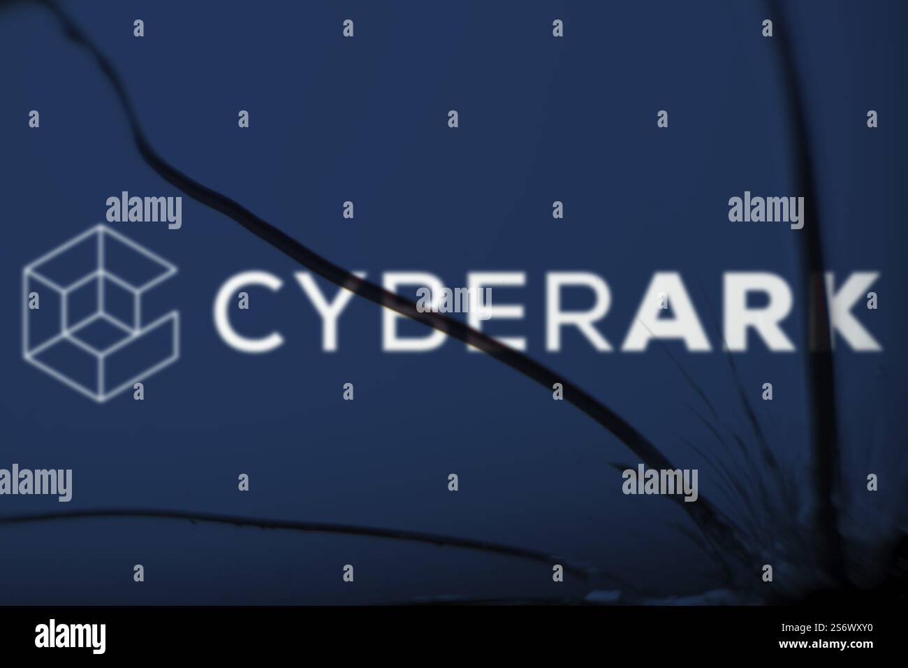Cyberark logo is visible on the broken glass. CyberArk Software Ltd. is ...