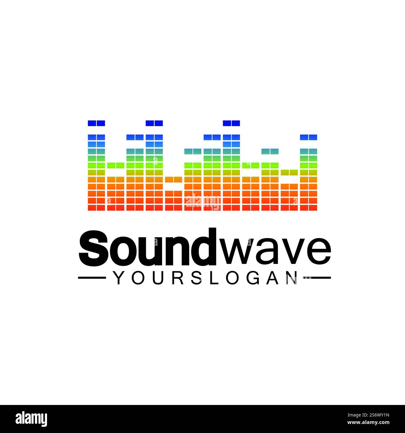 Sound wave logo and symbol vector Stock Vector Image & Art - Alamy
