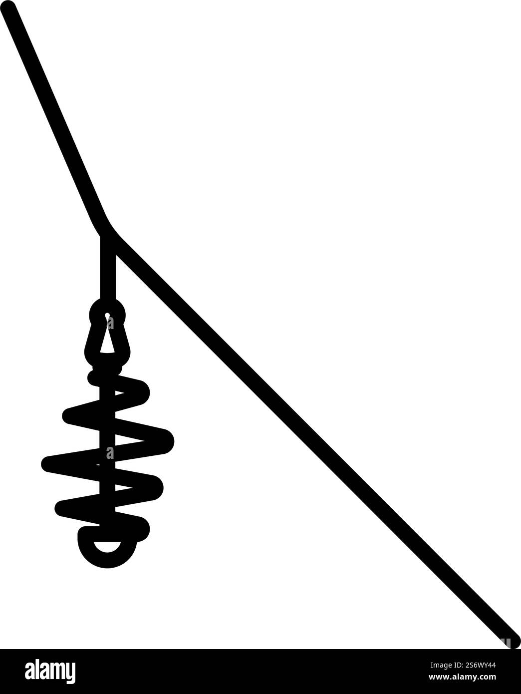 Icon Of Fishing Feeder Net. Bold outline design with editable stroke ...