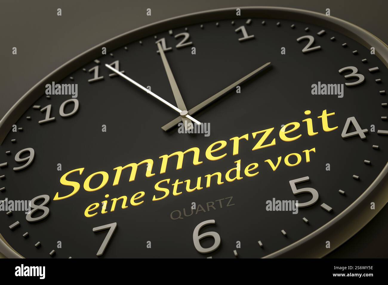 Daylight saving summer time one hour forward in german language modern ...