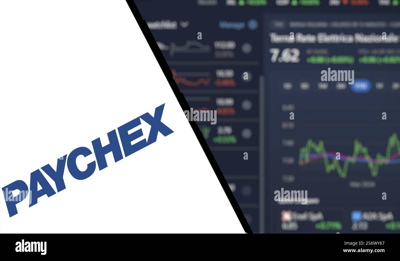 Paychex logo is displayed on smartphone Stock Photo - Alamy